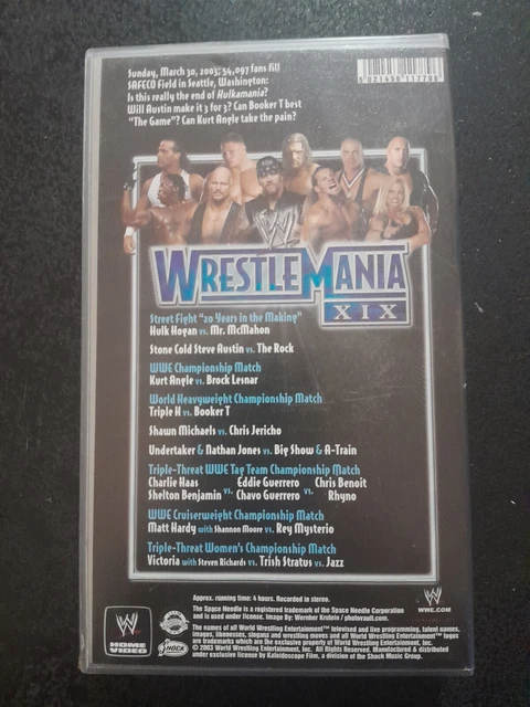 WWE WWF WRESTLEMANIA Xix 2003 Wrestling Vhs Video £15.65 - PicClick UK
