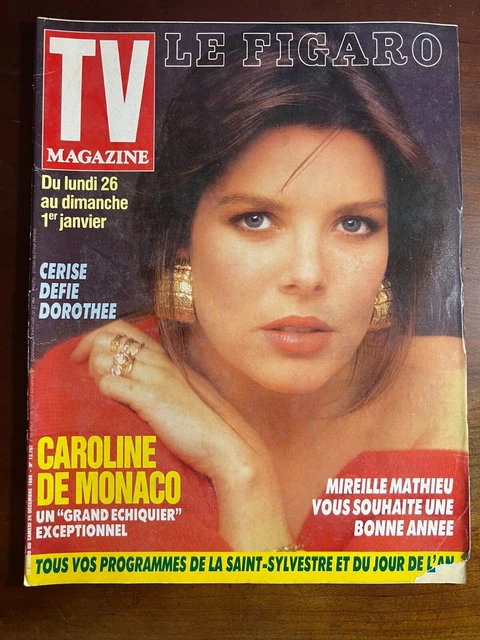 TV MAGAZINE DU 24/12/1988; Caroline de Monaco/ Dorothée/ Joan Collins ...