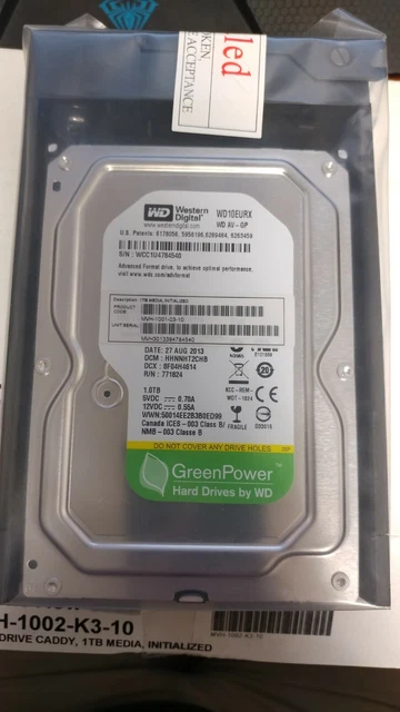 INTERLOGIX WESTER DIGITAL WD10EURX 1TB HDD MobileView 3000 MVH-1002-K3-10 ~ NEW EUR 26,03 ...