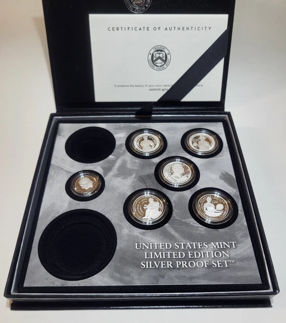 2025 S LIMITED EDITION SILVER PROOF SET BOX & COA [Minus The .50c And ...