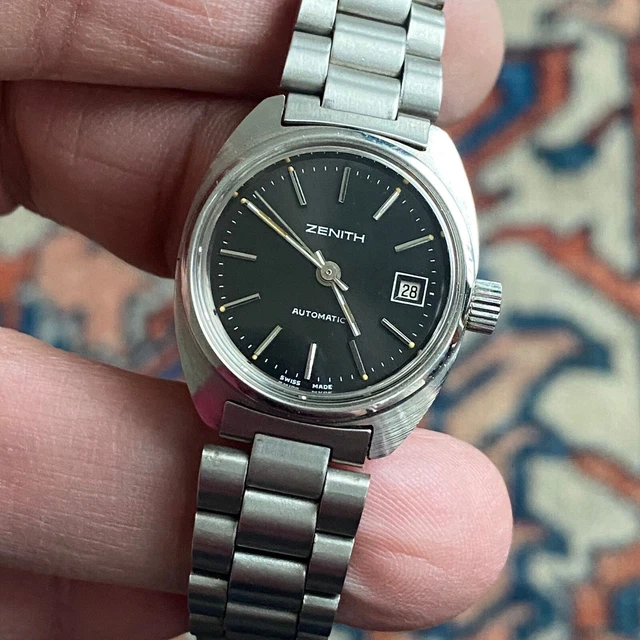 OROLOGIO ZENITH WATCH Automatic Lady Vintage Nos Black dial EUR 340,00 ...