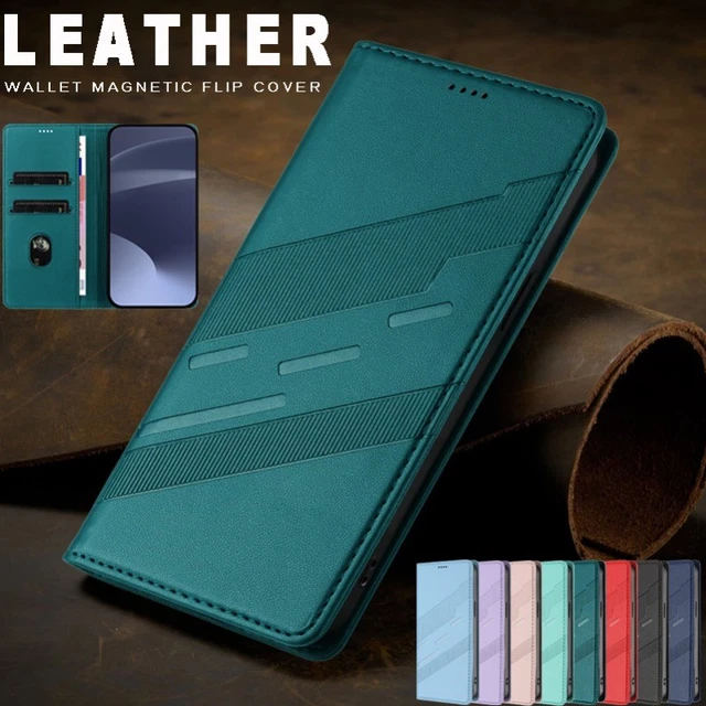 FOR XIAOMI 17 Pro Max Redmi Note 14 13 Magnetic Wallet Case Leather ...