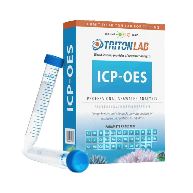 TRITON ICP-OES SEAWATER Analysis Test Kit Marine Aquariums Saltwater ...