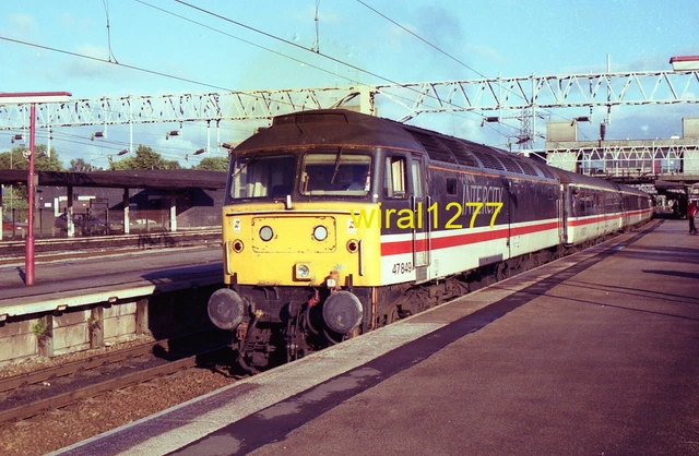 ORIGINAL RAILWAY PHOTOGRAPHIC negative Class 47 47849 at Stafford £2.25 ...