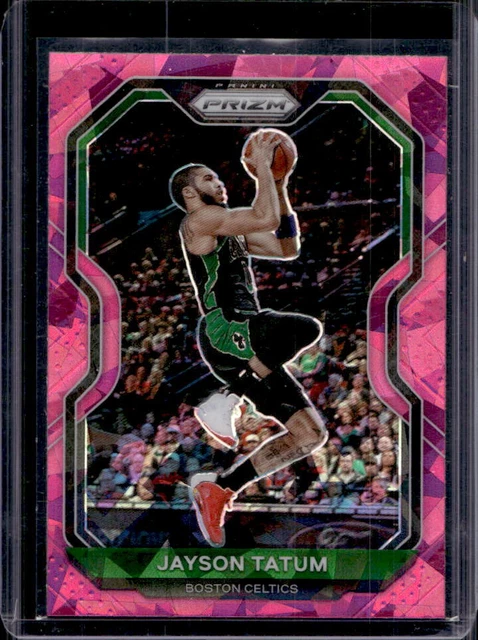 2020-21 PANINI PRIZM Jayson Tatum rose glace fissurée Prizm #119 Boston ...