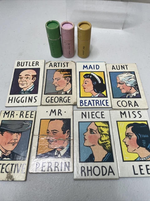 1940’S MR REE Board Game Selchow And Righter Character Movers And Cards ...