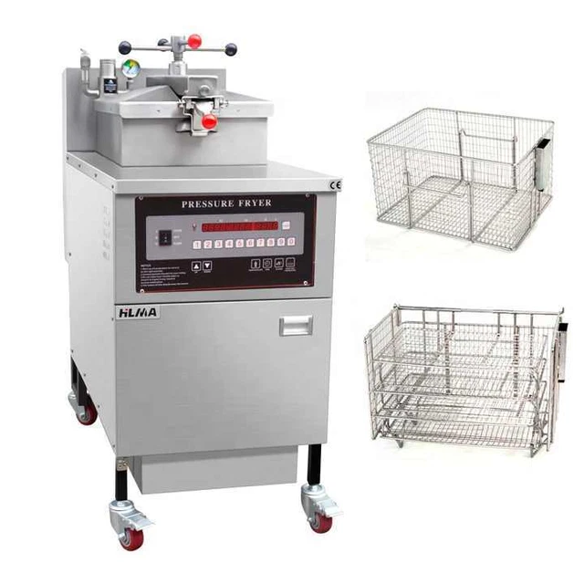 25L ELECTRIC COMMERCIAL Deep Pressure Fryer Broasted Chicken Machine 13 ...