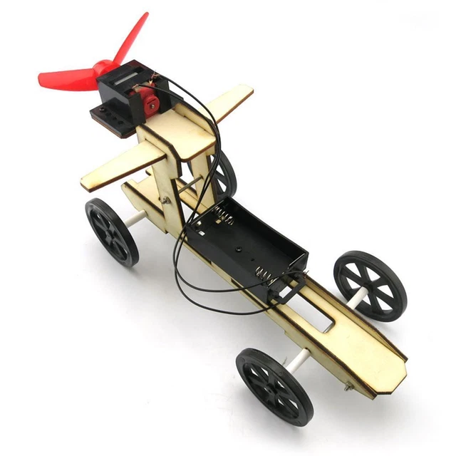 DIY METALL WIND Powered Elektro-Modellauto Craft Kids Assembled Model ...
