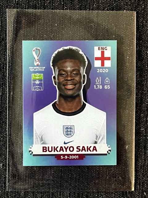 PANINI STICKER FIFA World Cup Qatar 2022 Bukayo Saka # Eng 19 Rookie ...