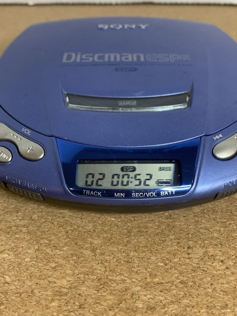 SONY DISCMAN ESP2 Blue CD Player Model D-E201 Tested Works Great ...