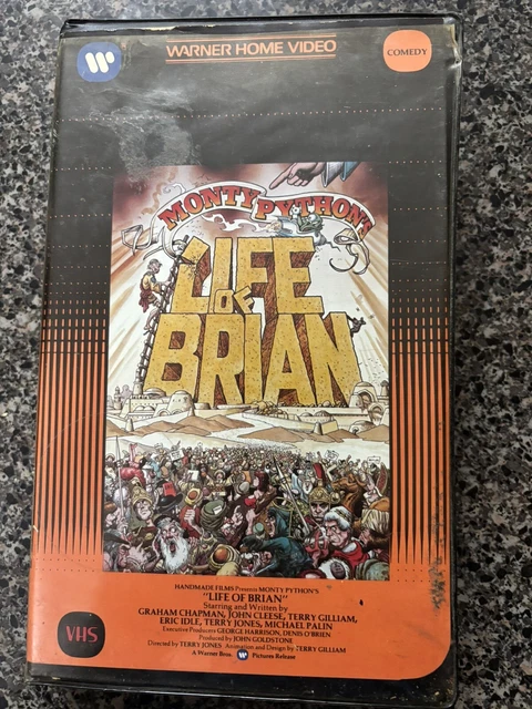VINTAGE MONTY PYTHON Life of Brian VHS 1979 Clamshell Warner Home Video ...