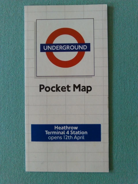 LONDON UNDERGROUND POCKET Tube Map 1986 No. 1 £2.00 - PicClick UK