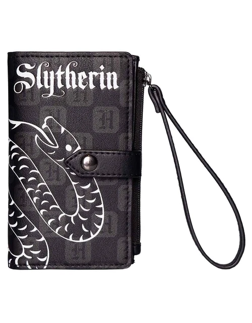HARRY POTTER PURSE Wizards Unite Slytherin Logo new Official Black £22. ...
