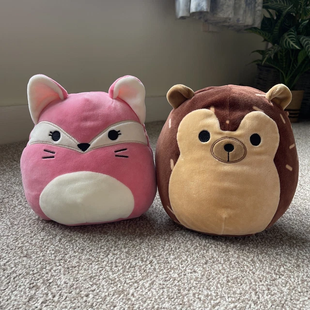 SQUISHMALLOW 8” FIFI Pink Fox & Hans Hedgehog Plush Toys BNWOT Woodland ... SQUISHMALLOW 8” FIFI Pink Fox & Hans Hedgehog Plush Toys BNWOT Woodland ...