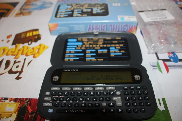 RETRO VINTAGE WORKING Zeon Tech Digital Diary 32Kb £35.00 - PicClick UK