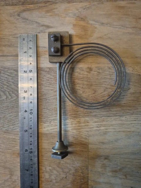 ANTIQUE BRASS CLOCK Chime Gong Bracket Mantle Clock Spare Part 9x15cm ...