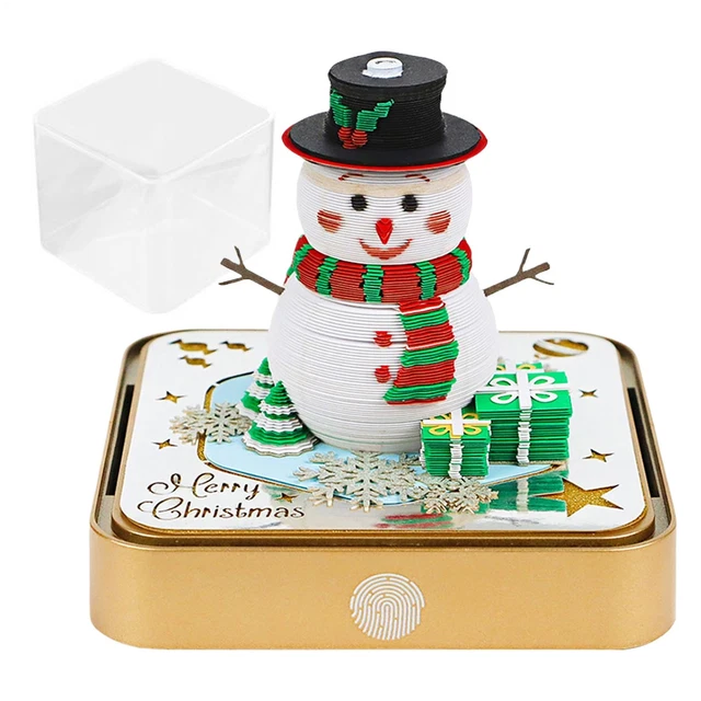 3D CALENDAR NOTEPAD 2026 Paper Carving Notepad Carving Snowman Calendar £45.67 - PicClick UK
