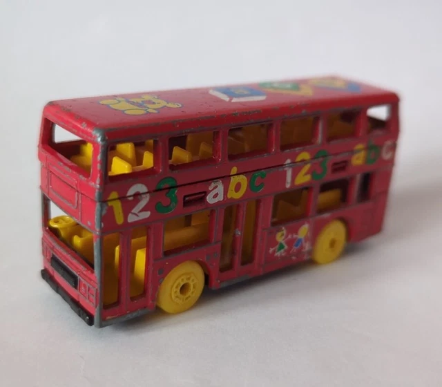 VINTAGE MATCHBOX LEYLAND Titan Double Decker Bus Preschool ABC 123 £9. ...