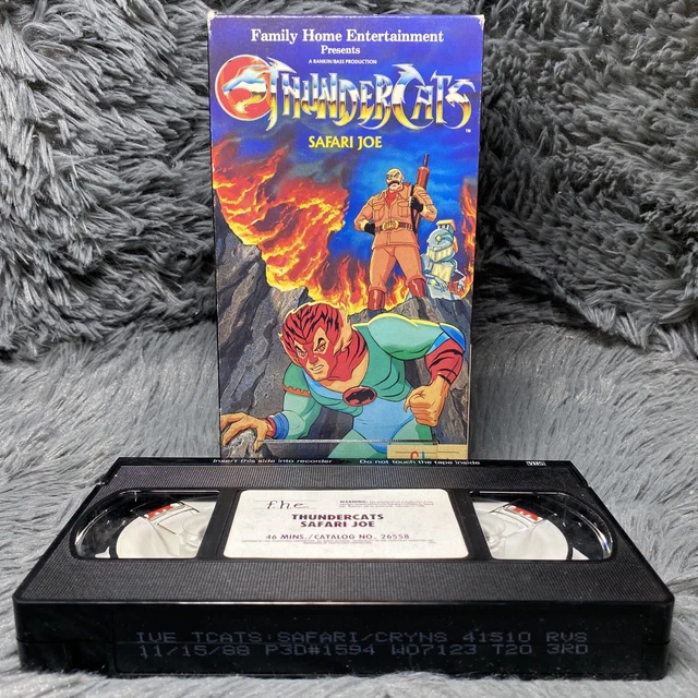 CASSETTE VIDÉO THUNDERCATS VHS 1985 FHE SAFARI Joe rare OOP dessin ...