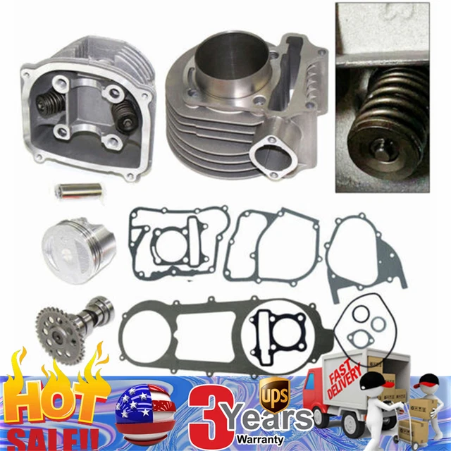 FOR GY6 150CC 200cc Big Bore Kit Set Cylinder Head Piston Gasket Set 61mm 170cc $104.50 ...