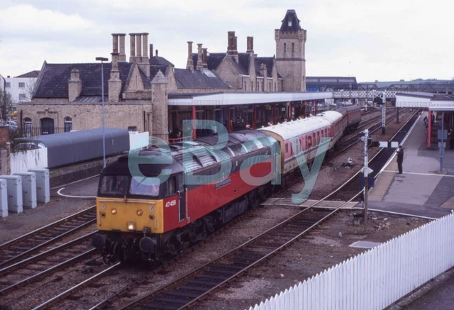 35MM RAILWAY SLIDE of Class 47 47458 @ Lincoln Copyright to Buyer £4.99 ...