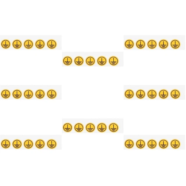 8 SHEETS ELECTRICAL Grounding Labels Equipment Safety Signs Sticker £14 ...