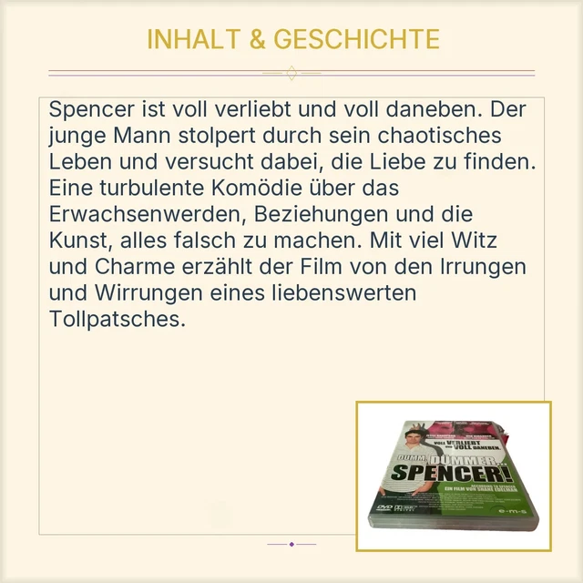 E-M-S ROMCOM - Dumm Dümmer Spencer! DVD Jesse Bradford EUR 3,95 ...