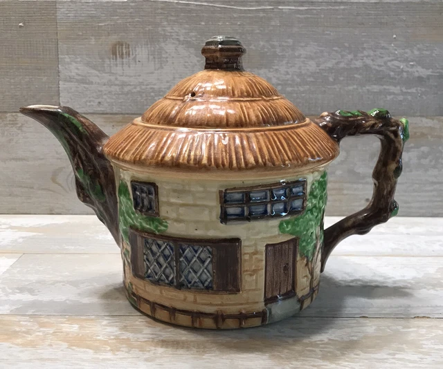 BESWICK WARE COTTAGEWARE Teapot England Thatched Roof Round Hut #239 ...