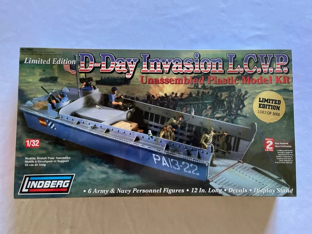 KIT MODÈLE LINDBERG D-Day Invasion LCVP #70866 échelle 1/32 édition ...