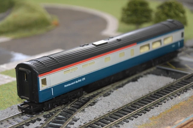 HORNBY R427 INTERCITY 125 HST Buffet Restaurant Coach 40307 BR Blue ...
