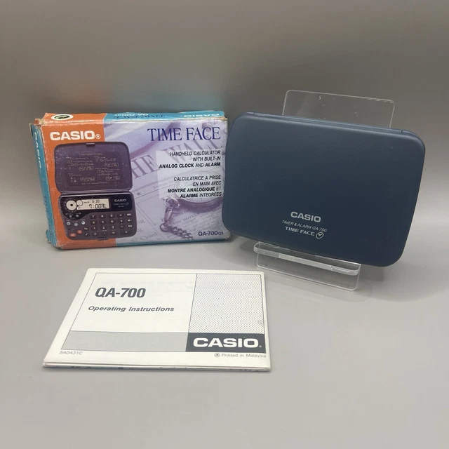 CASIO QA-700GY TIME Face Vintage Clock Calculator - With Box - Never ...