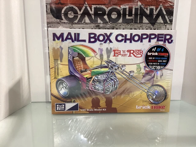 1:25 SCALE ED Roth Mail Box Chopper Trick Trike Plastic Model Kit - MPC ...
