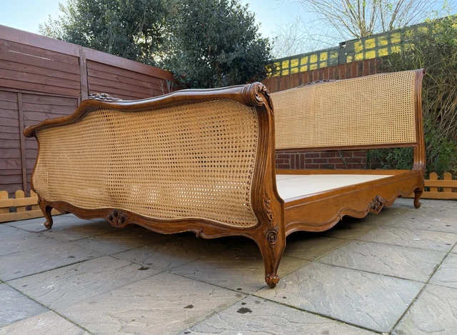 MARVELLOUS AND SO To Bed Luxury Louis XV Caned 6FT Super King Bed Frame ...