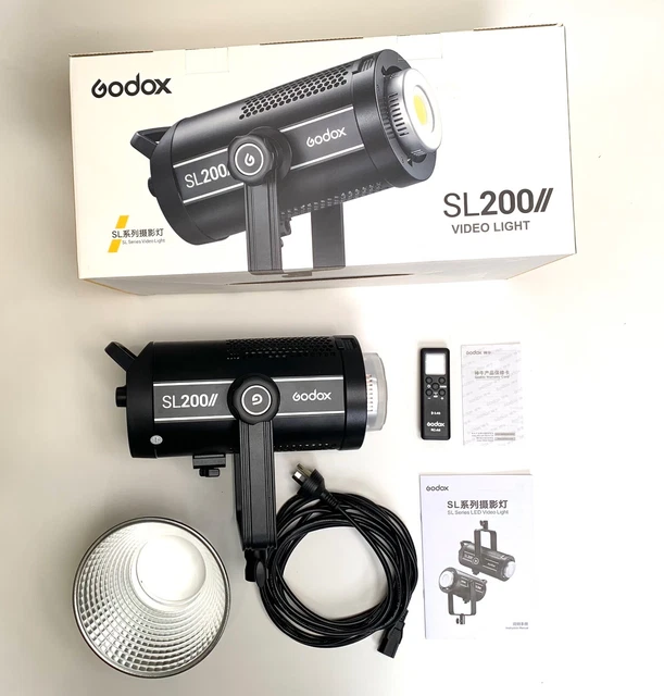 GODOX SL 200 II Series Video LED Light (5600K) 200W LED Studio Light ...