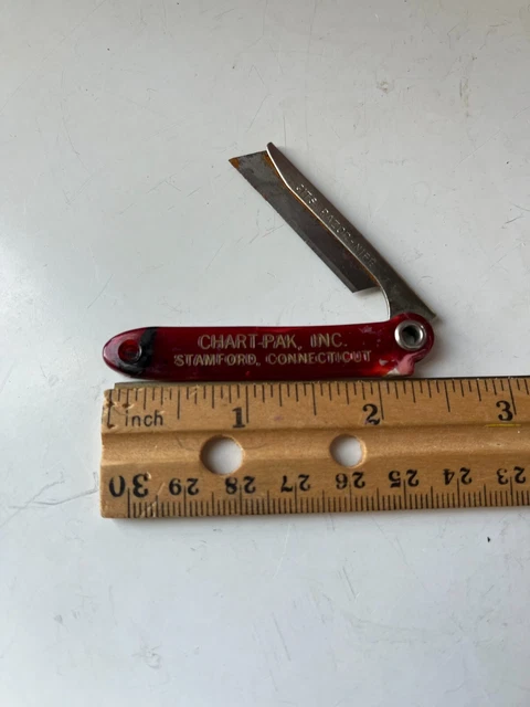 VINTAGE ADVERTISING GITS Chart-Pak, Inc Razor Nife Stamford,Connecticut ...