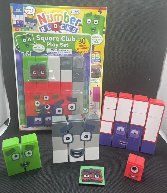 NUMBERBLOCKS MAGAZINE - Square Club Play Set - 30 Number Blocks ...