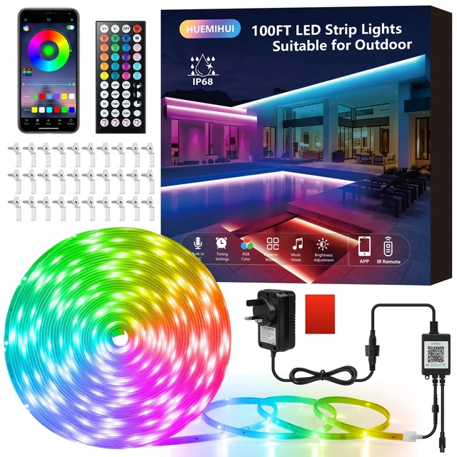 30M OUTDOOR WATERPROOF LED Strip Lights, IP68 Ultra 30M-RGB Strip, Rgb ...