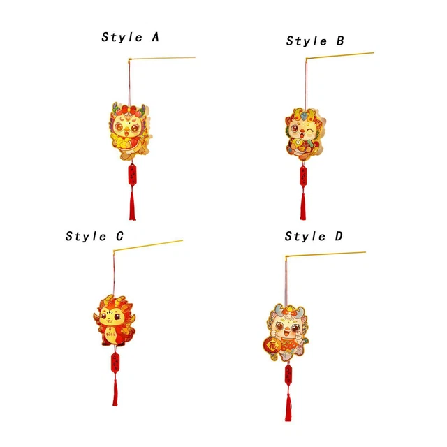 LANTERNE ARTISANALE DU Nouvel An chinois, lanterne de l'année du dragon ...