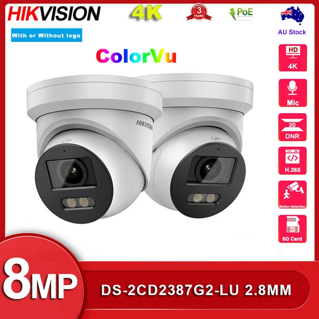 Hikvision Ds 2cd2387g2 Lu 8mp 4k Full Color Colorvu Acusense Ip Camera