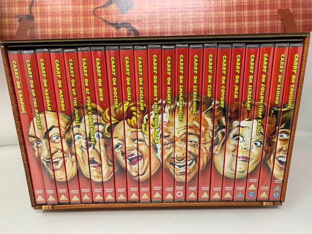 CLASSIC CARRY ON Film Collector's Edition Suitcase Box Set 21 DVD New ...