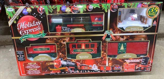 EZTEC HOLIDAY EXPRESS Christmas Train Set Battery Operated Wireless ...