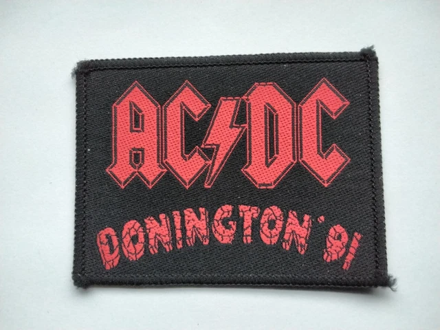 AC/DC PATCH ORIGINAL 1991 DONINGTON Vintage Aufnäher 8,5x6,5cm Hard ...