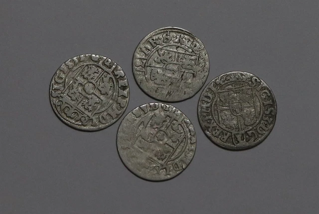 🧭 🇵🇱 POLEN 1/24 Taler 3 Polker 4 Silbermünzen 1600Er B64 #840 Xl21 EUR 29,09 - PicClick DE