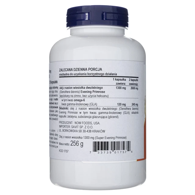 NOW FOODS SUPER Primrose 1300 mg, 120 capsules £26.49 - PicClick UK