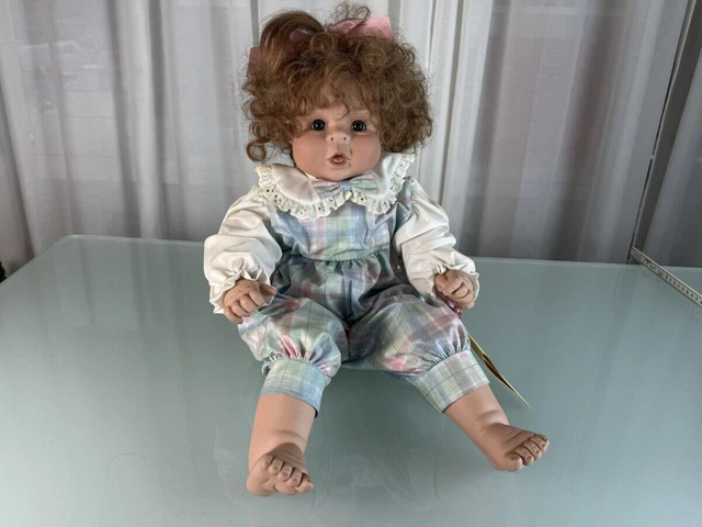 POUPÉE D'ARTISTE POUPÉE de collection en porcelaine 52 cm état voir photos EUR 49,72 - PicClick FR