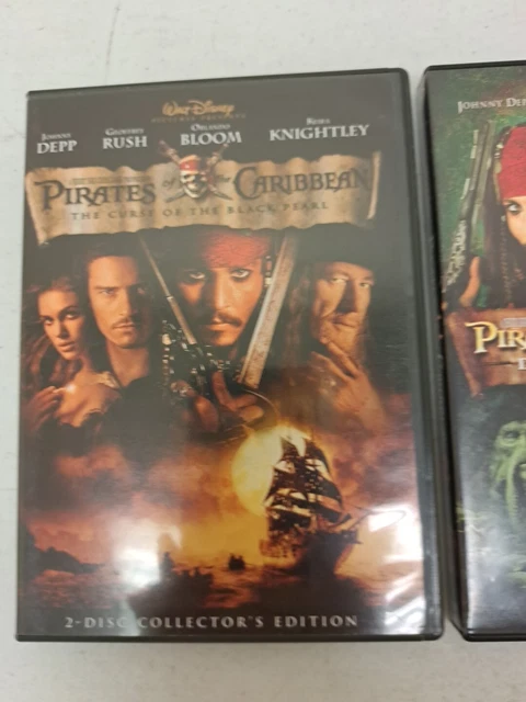 PIRATES OF THE Caribbean 1 2 3 DVD Lot #6.6.42 $29.67 - PicClick AU