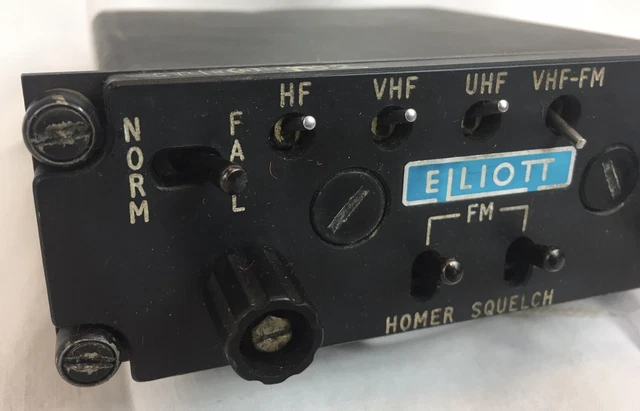 VINTAGE RAF, 'ELLIOTT' Aircraft Cockpit Communications / Radio Switch ...