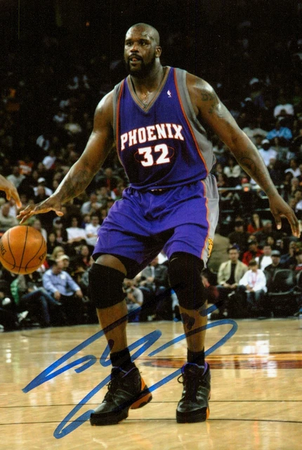 SHAQUILLE O'NEAL HAND Signed 6x4 Photo Phoenix Suns Basketball ...