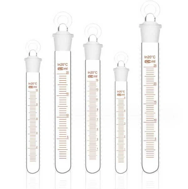 ROUND-BOTTOMED TRANSPARENT GRADUATED Glass Tubes Chemistry Laboratory ...