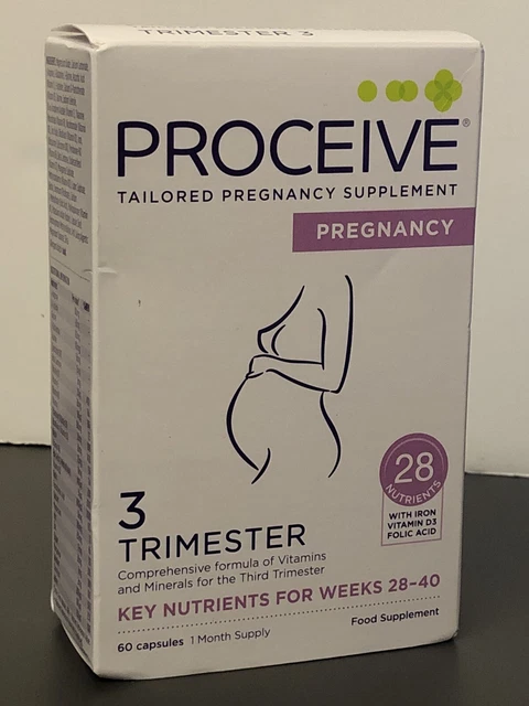 PROCEIVE - PREGNANCY 3 Trimester 28-40 Weeks Pregnancy Vitamin ...